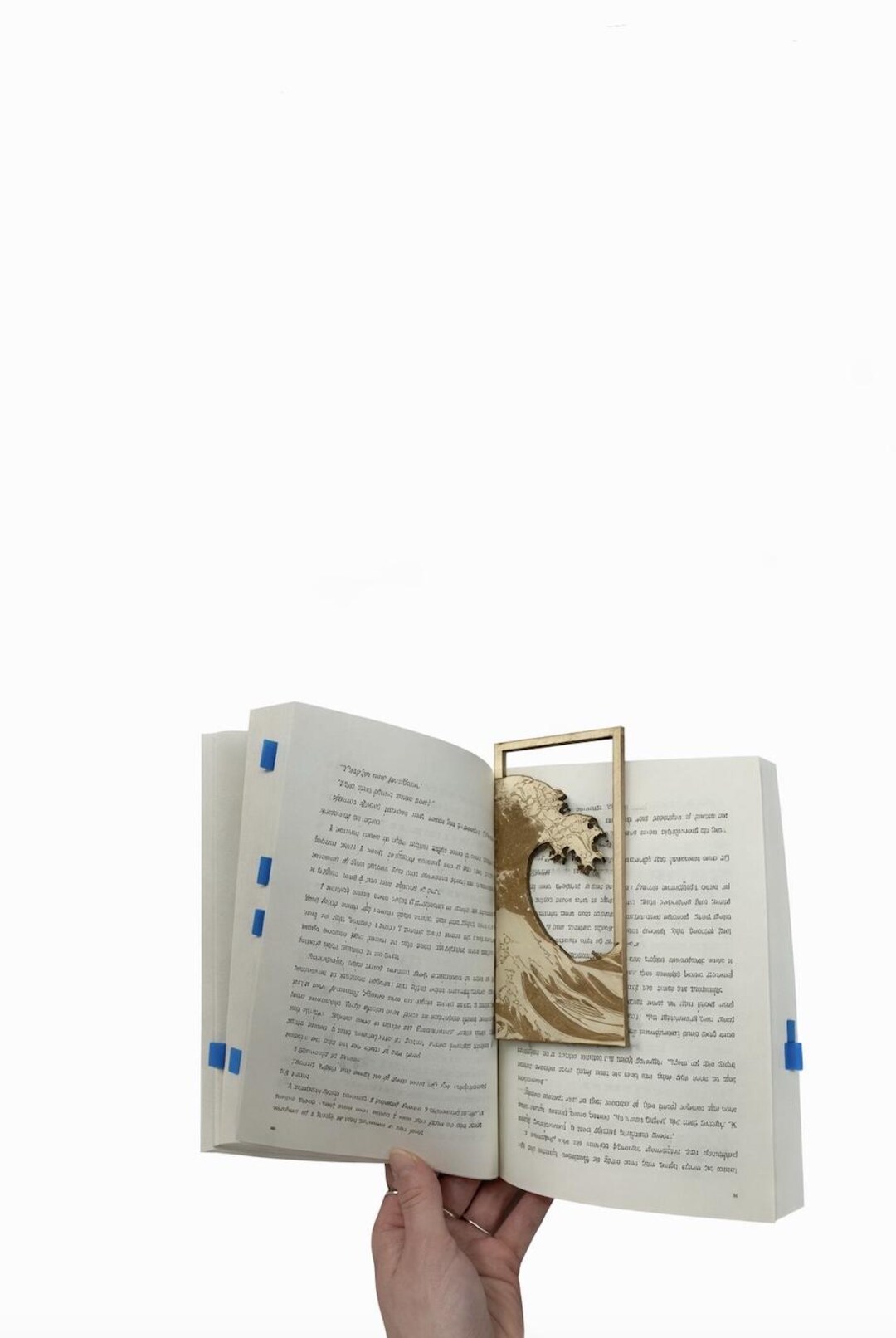 Wooden Ocean Wave Bookmark | Laser Cut Wood Book Lover Gift | Coastal ...