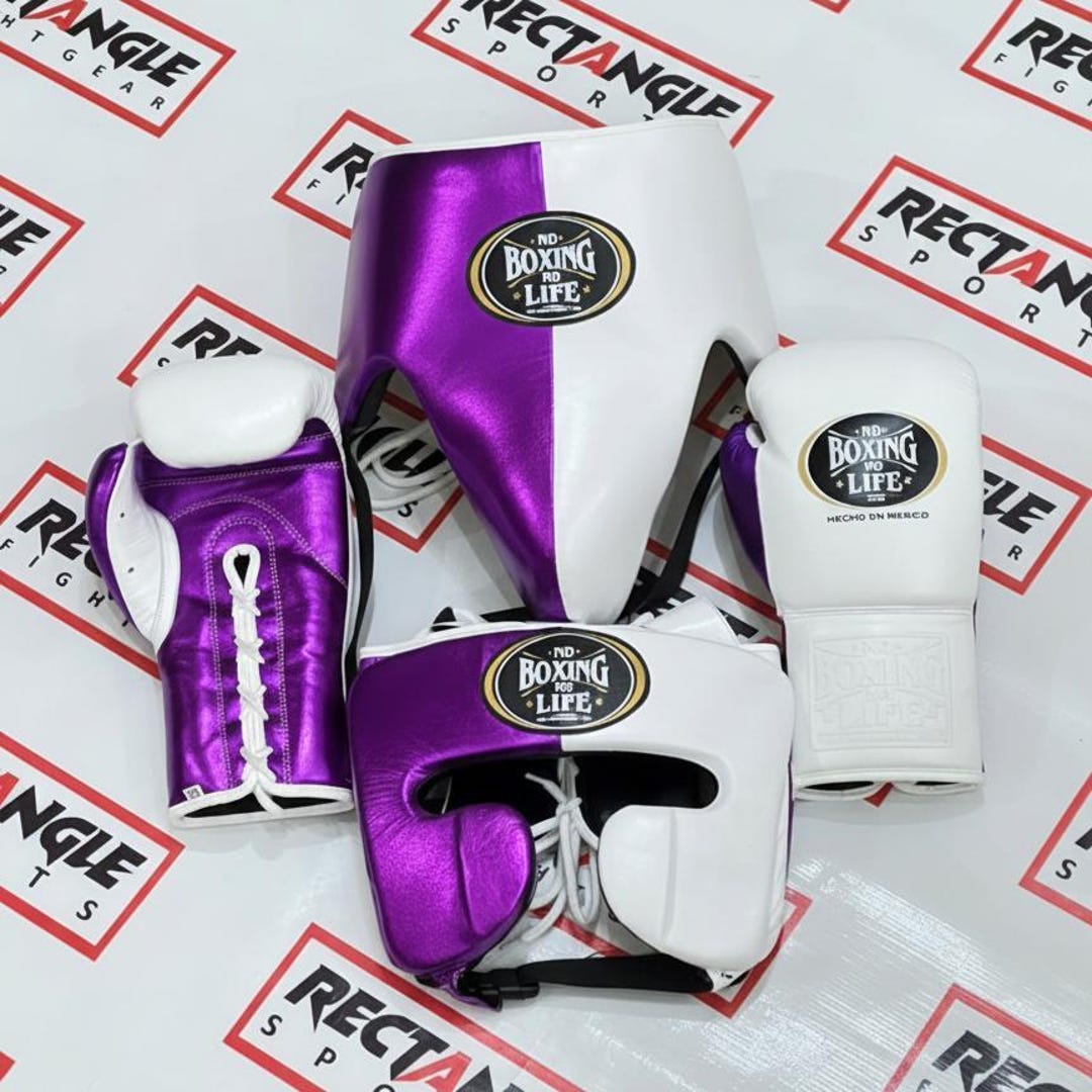 Personalized No Boxing Sparring Set Boxing Gloves, Head & Groin Guard ...