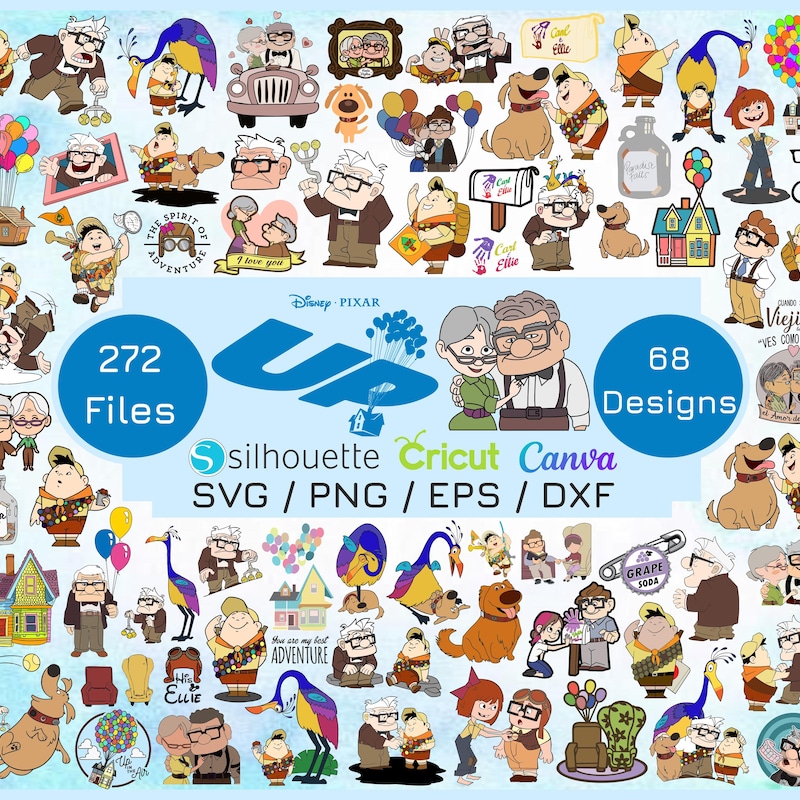 Pixar up Clipart - Etsy