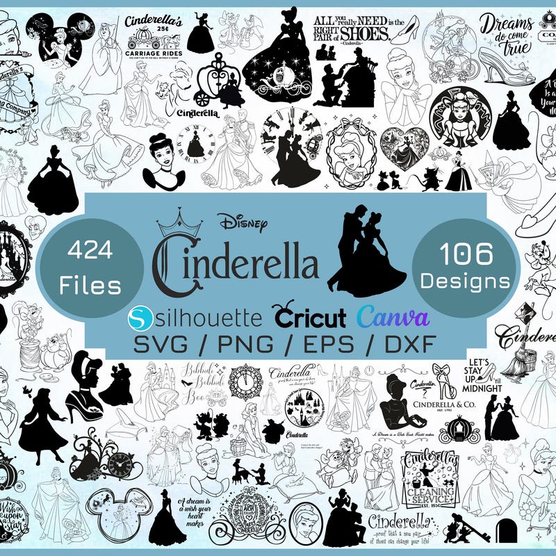 Cinderella Svg - Etsy