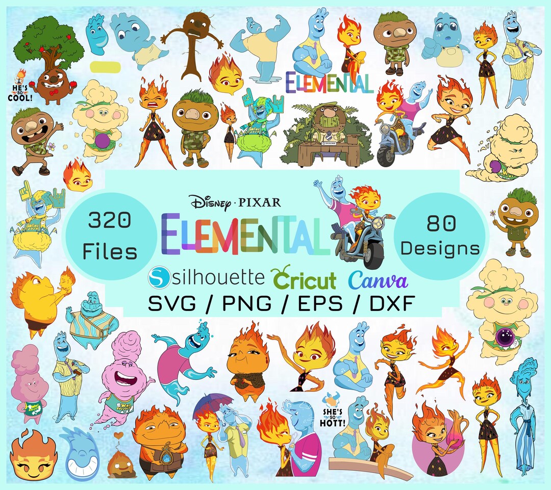 Elemental SVG /PNG, Elemental SVG Bundle, Elemental Clipart, Elemental ...