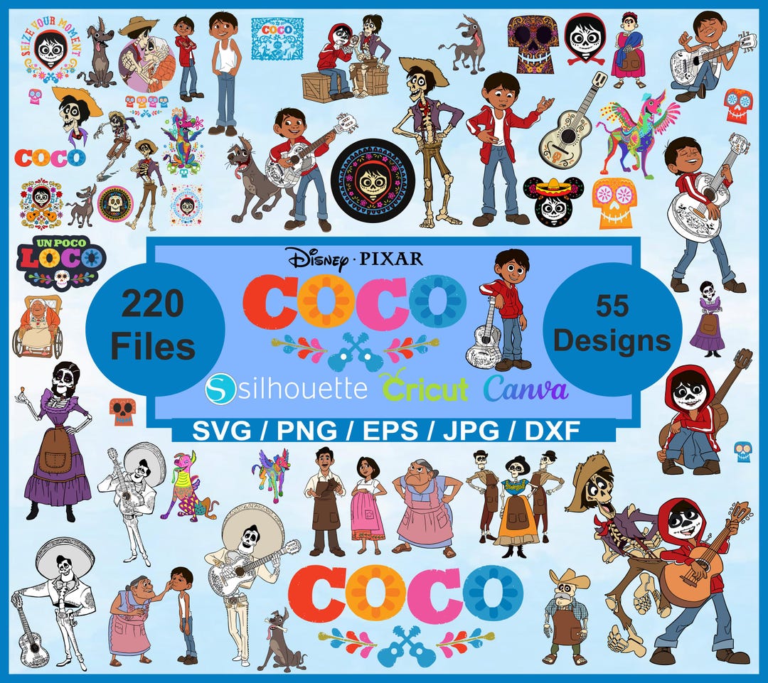 Coco PNG, Coco SVG, Coco Clipart Bundle, Miguel Png Svg, High Quality ...