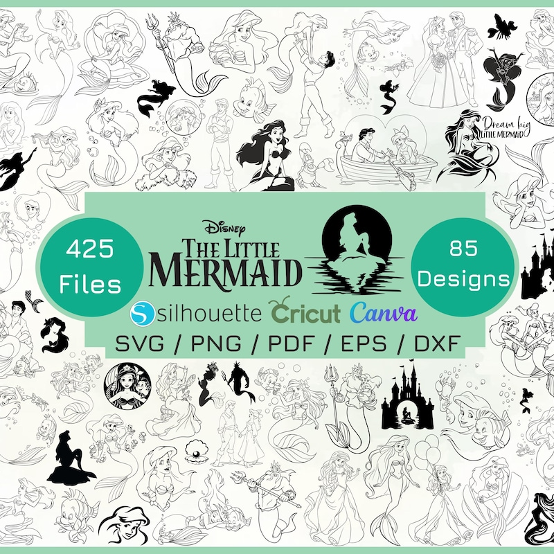 Little Mermaid Paper Bundle - Etsy UK