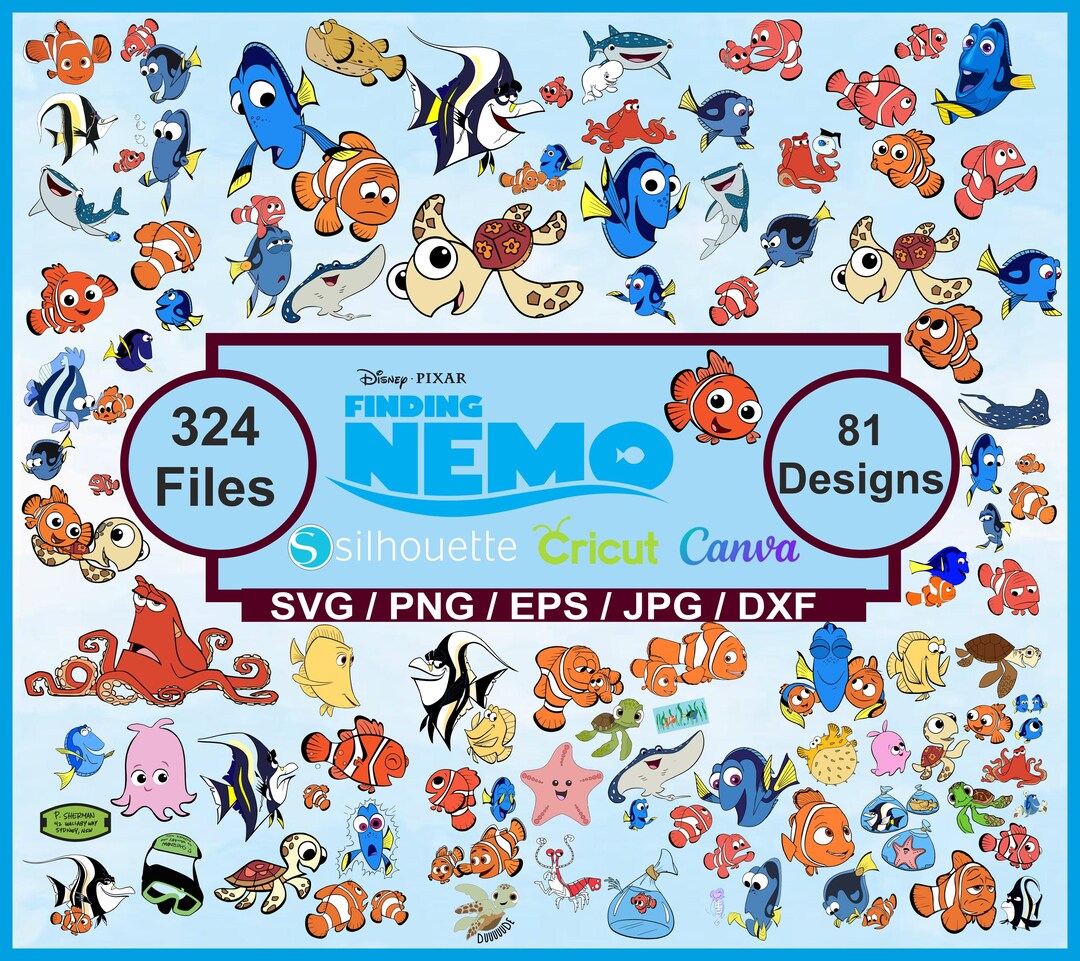 Finding Nemo SVG Bundle, Dory Svg & Png Files for Cricut, Nemo Png ...