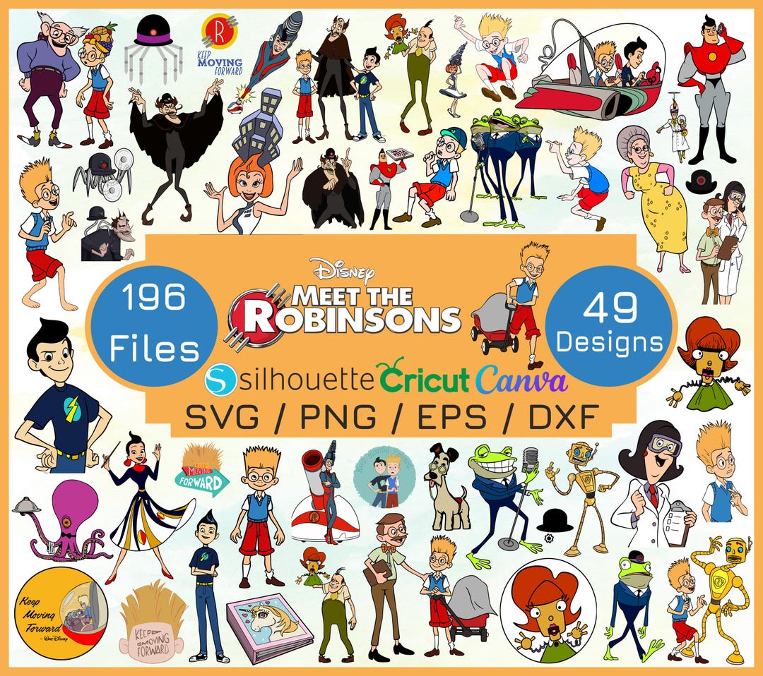 Disney Meet the Robinsons SVG PNG Cliparts Bundle,meet Robinsons Png ...