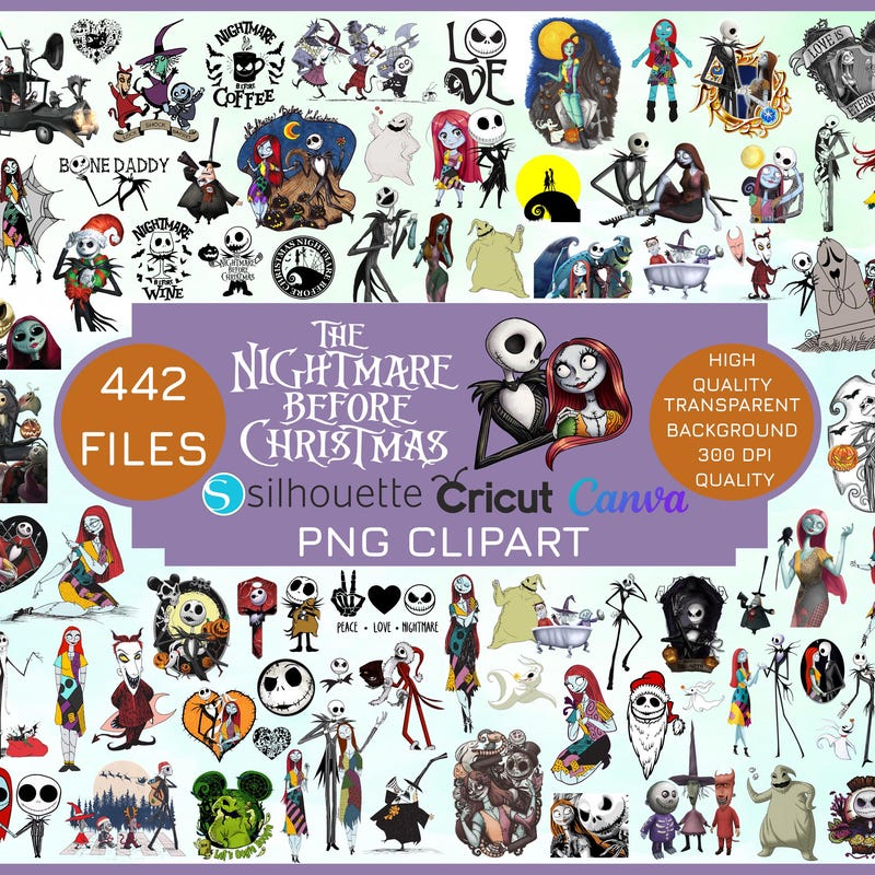 Jack Sally Christmas Card - Etsy