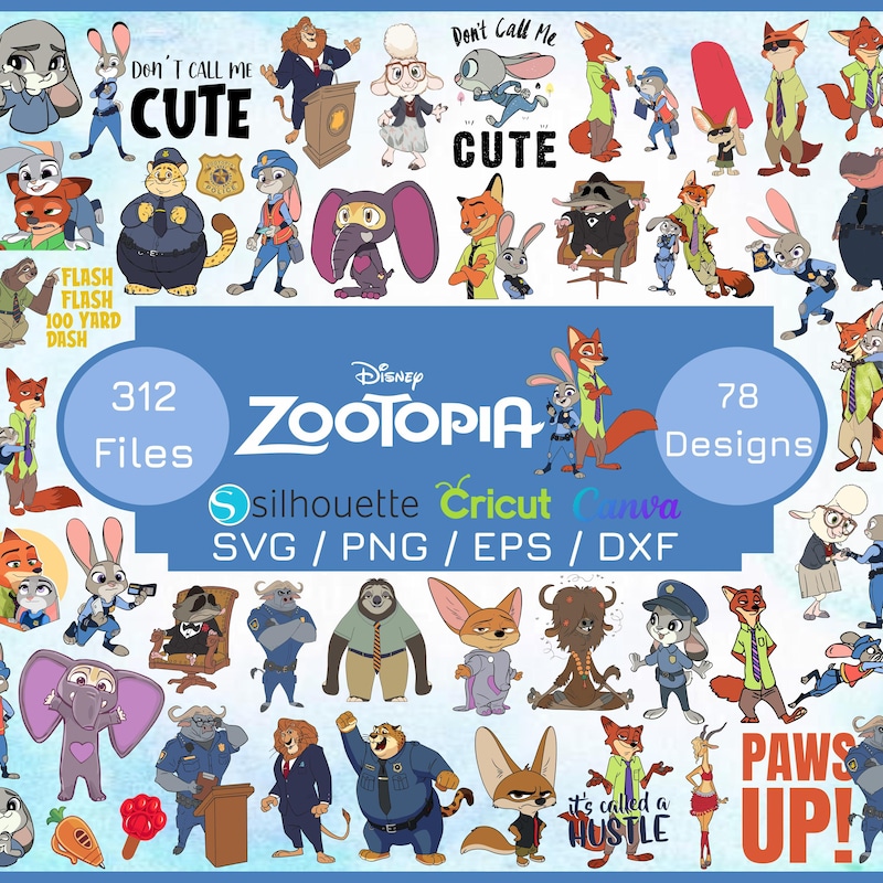 Zootopia Animal Characters - Etsy