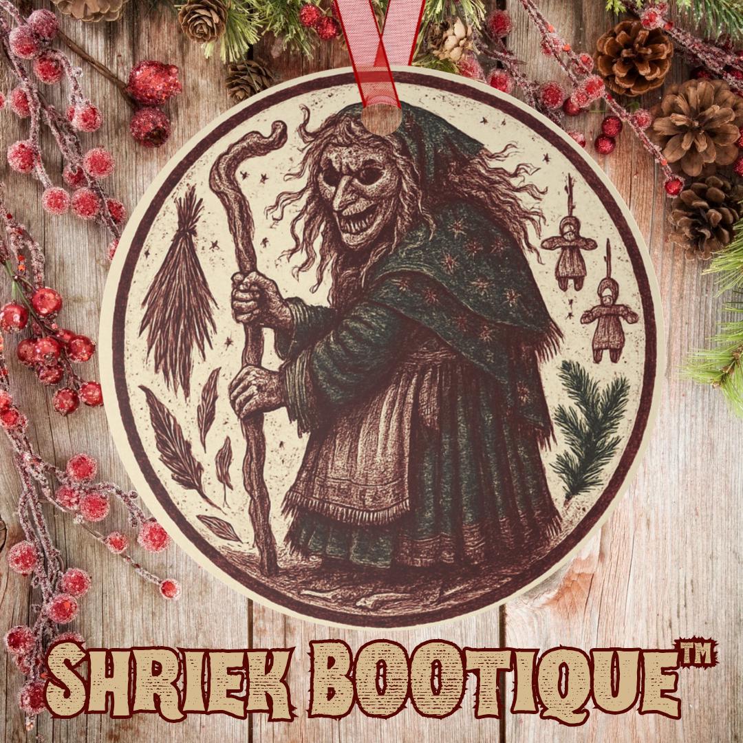 Frau Perchta Vintage Folklore Metal Ornament Haunted Alpine Creepmas - Etsy