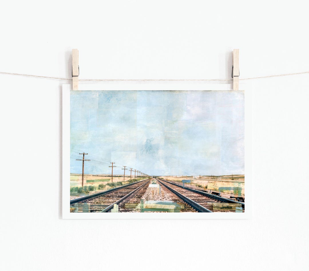 Train Tracks Print Train Print Railroad Print Wall Art Wall Decor 8x10 ...