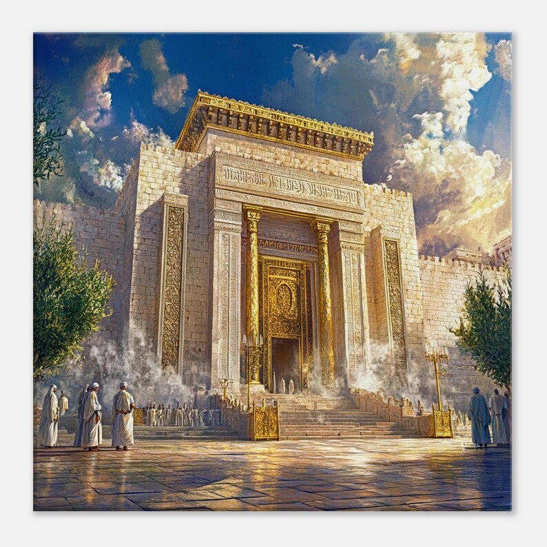 The Glory of the Beit Hamikdash Premium Canvas - Etsy
