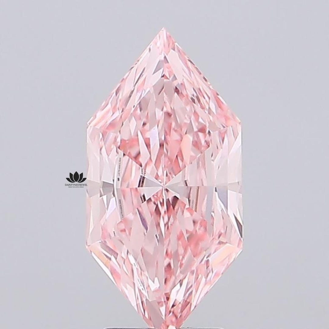 Dutch Marquise Cut Lab Grown Pink Diamond | 1–2 Ct IGI Certified VS ...