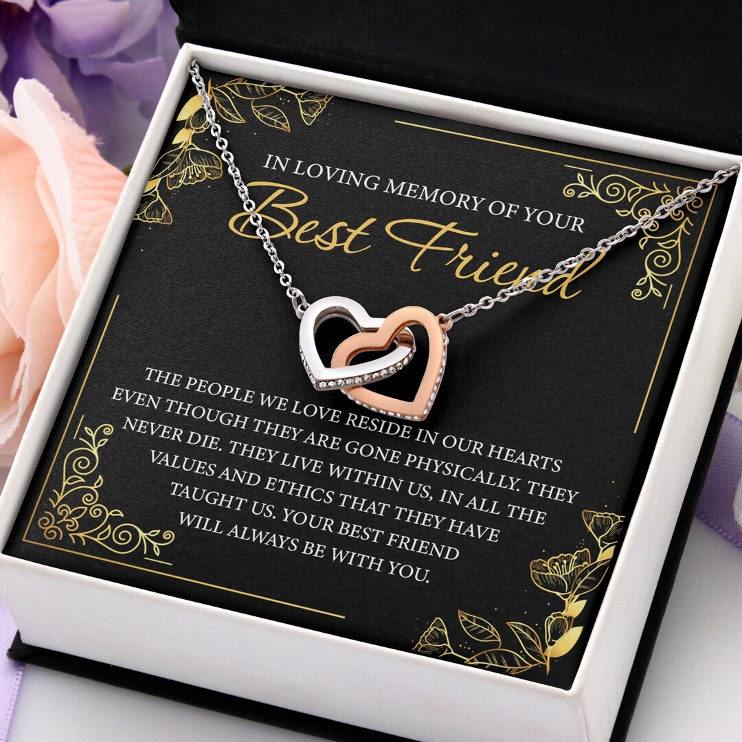 In Loving Memory of Your Best Friend Necklace, Best Friend Loss Gift ...