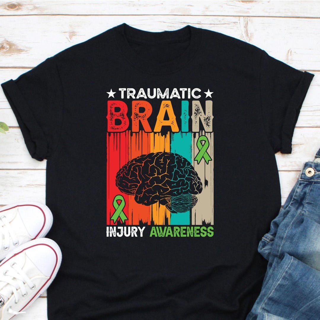 Vintage Traumatic Brain Injury Awareness Shirt, Brain Surgery Shirt ...