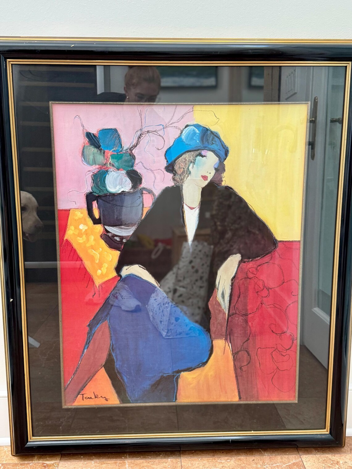 Vintage Itzchak Tarkay Givon Print "suzanne" Matted and Framed Artwork ...