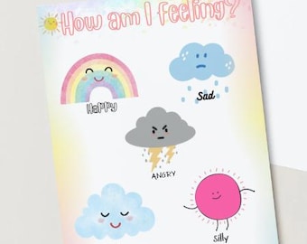 How Am I Feeling Chart (digital Download) - Etsy Australia