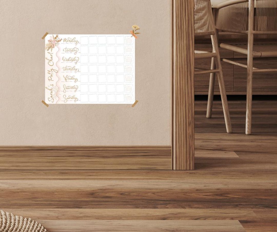 Boho Potty Chart (digital Download) - Etsy Canada