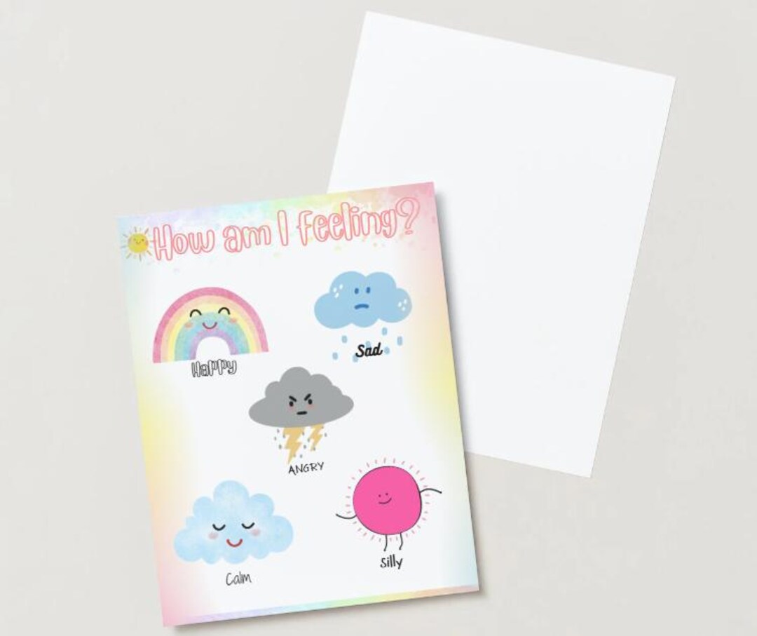 How Am I Feeling Chart (digital Download) - Etsy