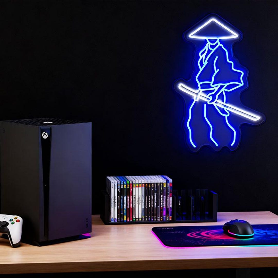 Ninja Neon Sign,anime Ninja Neon Light,ninja Man Decor for Anime Fans ...