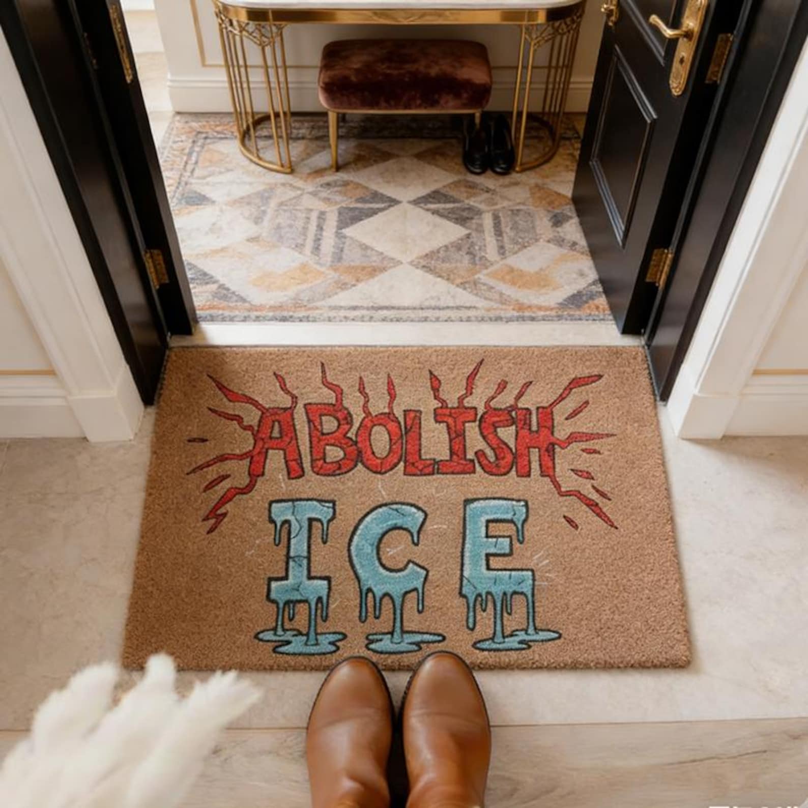 Abolish Icf Doormat,abolish ICE Protest Doormat,no Human is Illegal ...