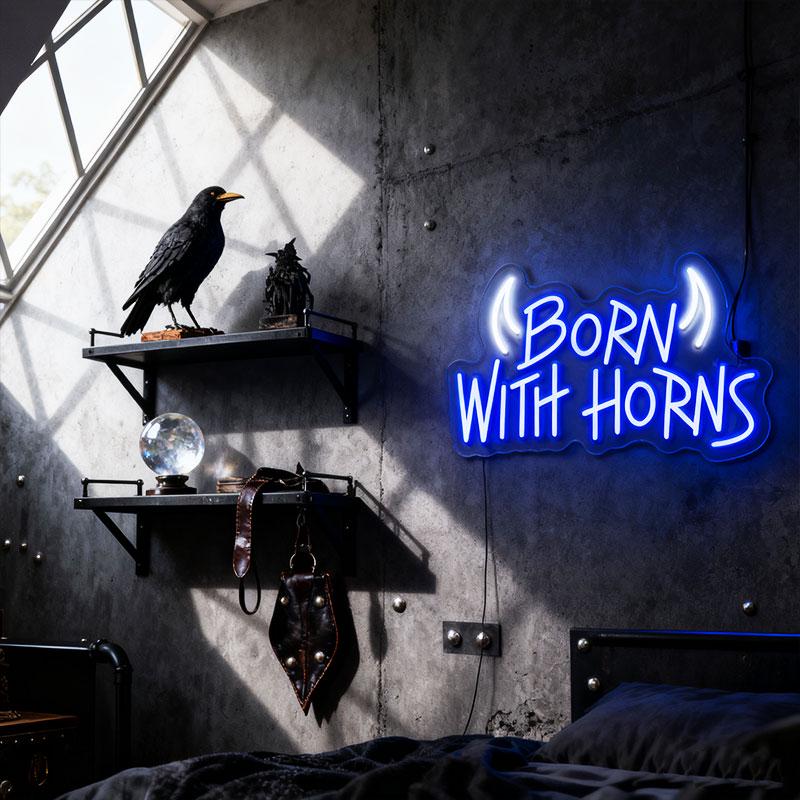 Bron With Norns Neon Sign,devil Horns Neon Sign, Satan Neon Sign,devil ...