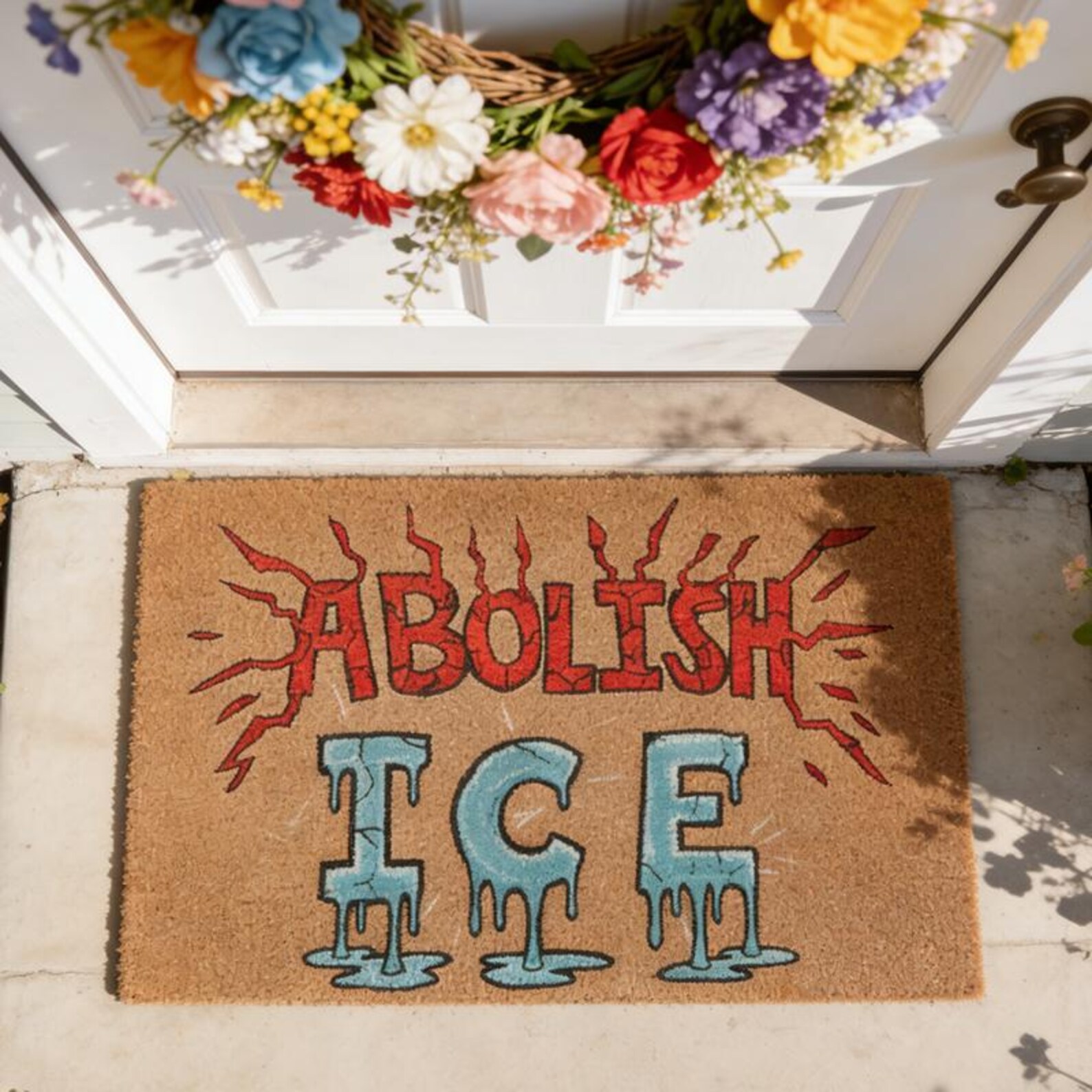 Abolish Icf Doormat,abolish ICE Protest Doormat,no Human is Illegal ...