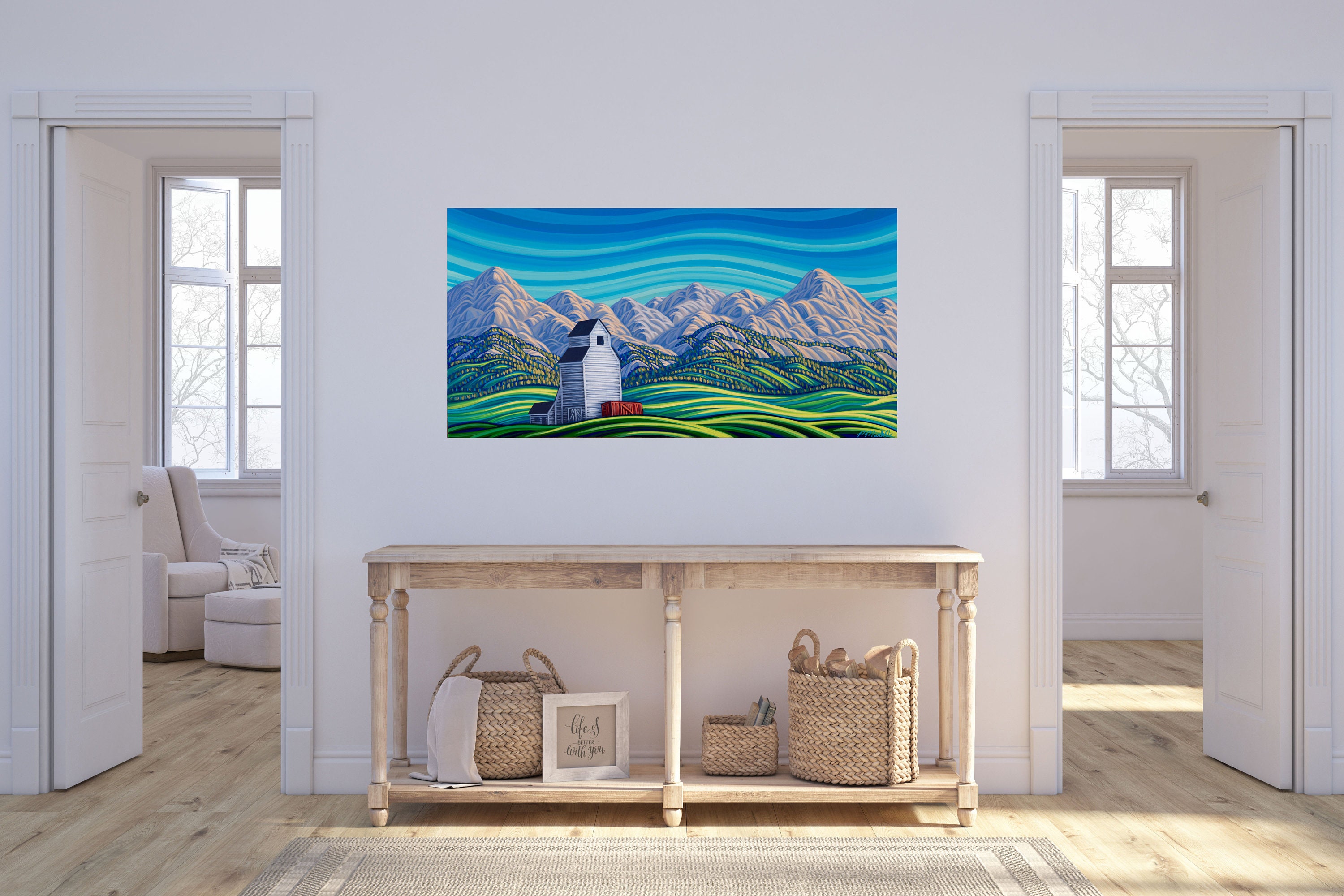 Summer Elevator Print on Canvas Giclee 24X48 Art Print - Etsy