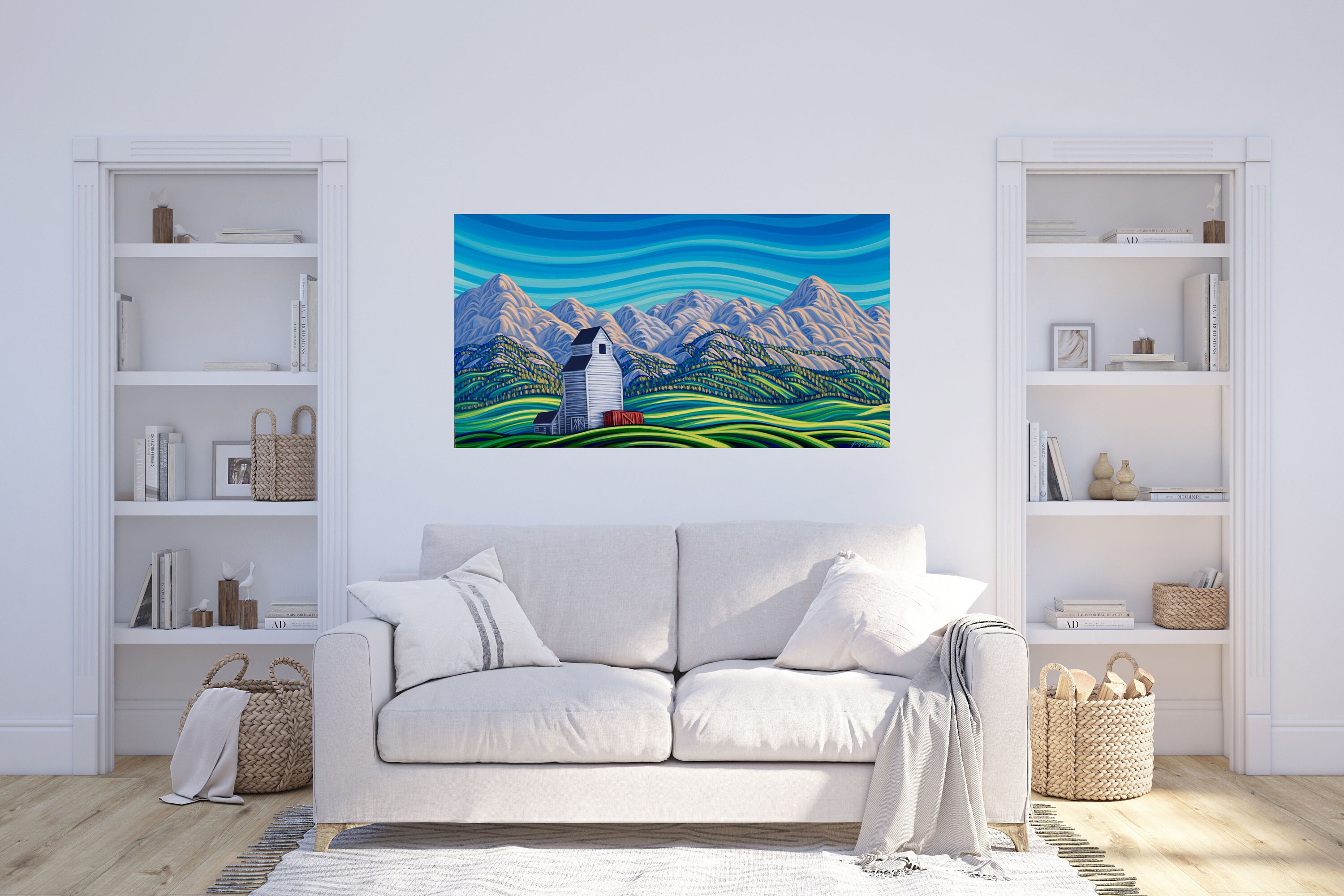 Summer Elevator Print on Canvas Giclee 24X48 Art Print - Etsy