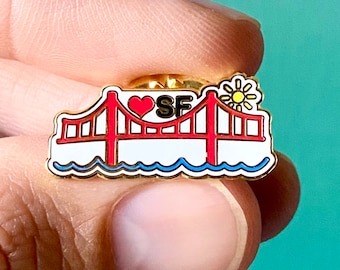 San Francisco Pin / SF California Pin / Golden Gate Bridge / - Etsy