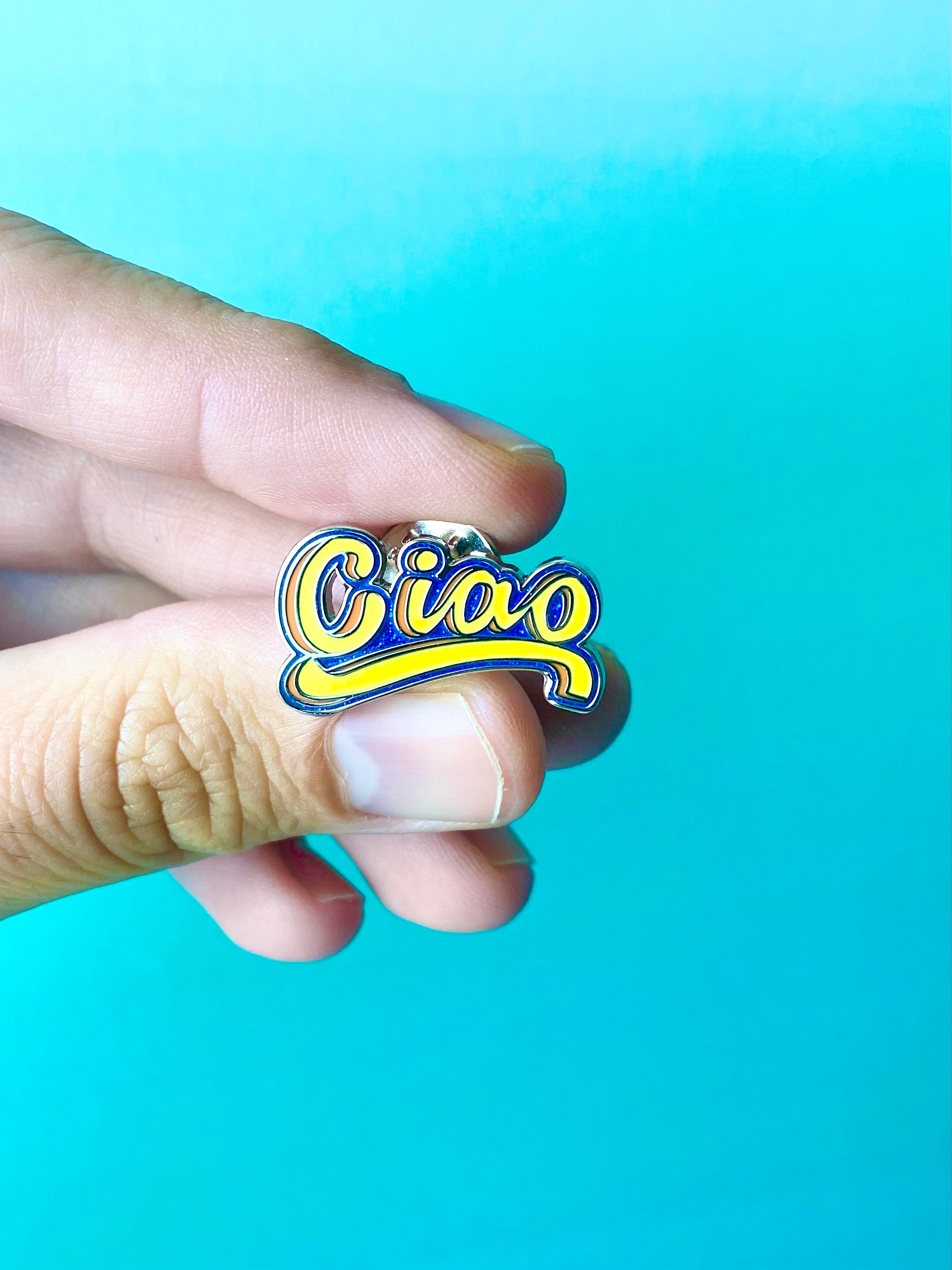 Pin Hello Ciao Ciao Pin Hi Goodbye Enamel Pin Birthday | Etsy