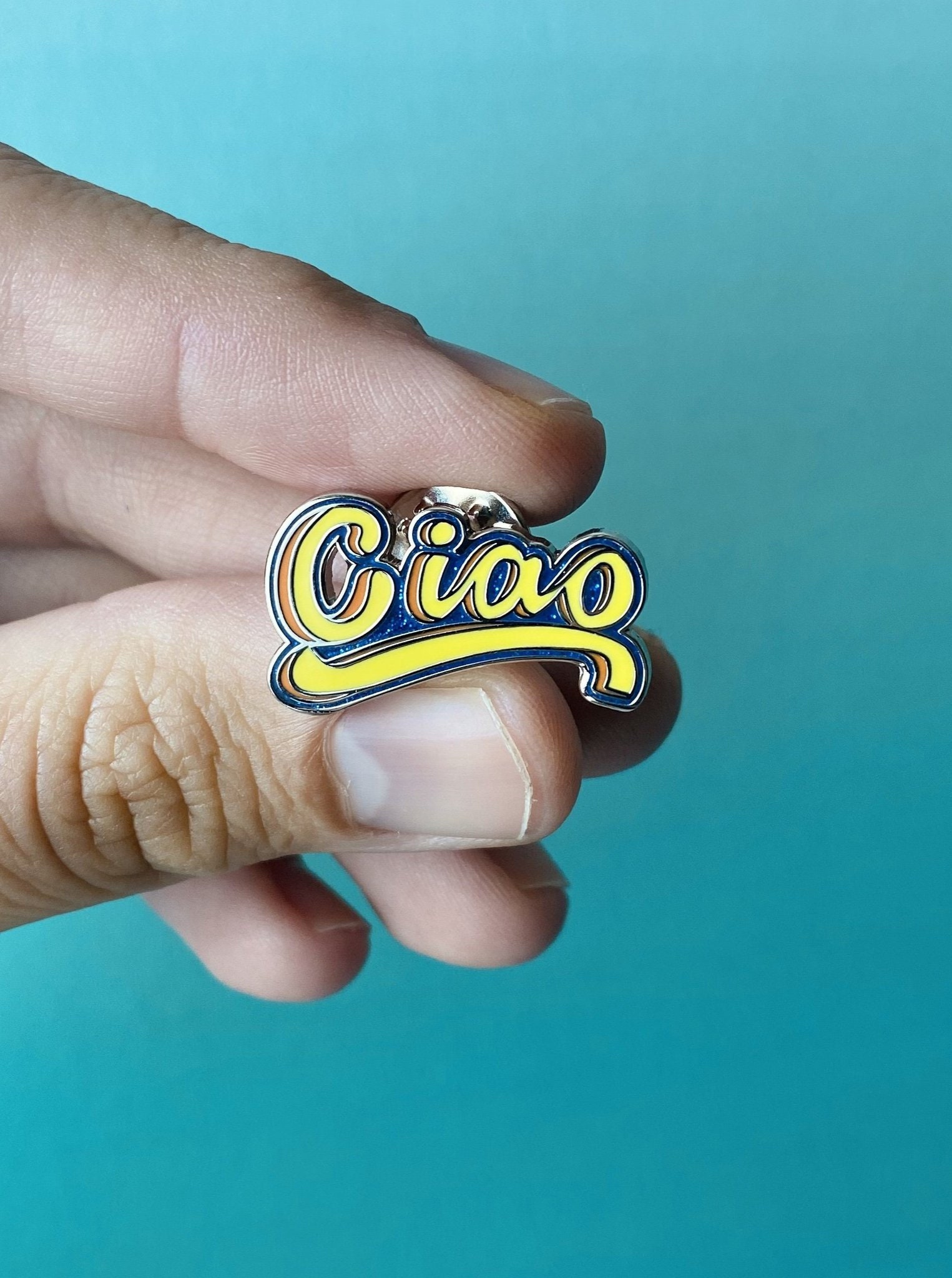 Pin Hello Ciao Ciao Pin Hi Goodbye Enamel Pin Birthday | Etsy