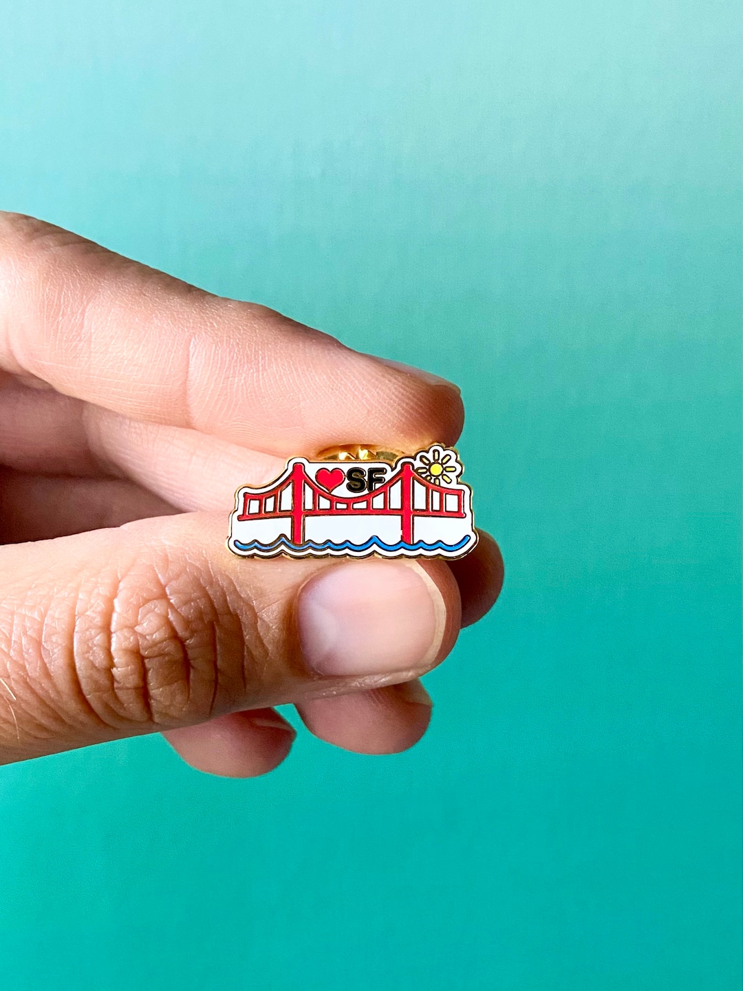 California, San Francisco, Golden Gate, SF Bridge Enamel Pin, SF Pin ...