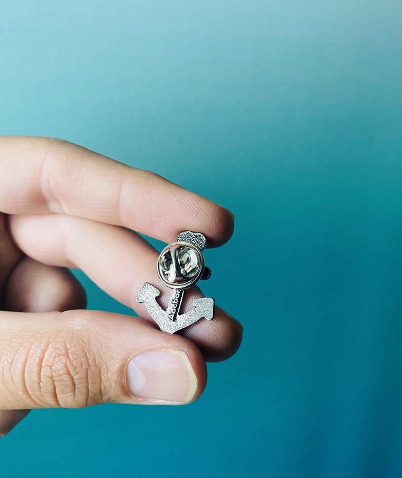 Anchor Enamel Pin Anchor Pin Nautical Pin Nautical Enamel | Etsy