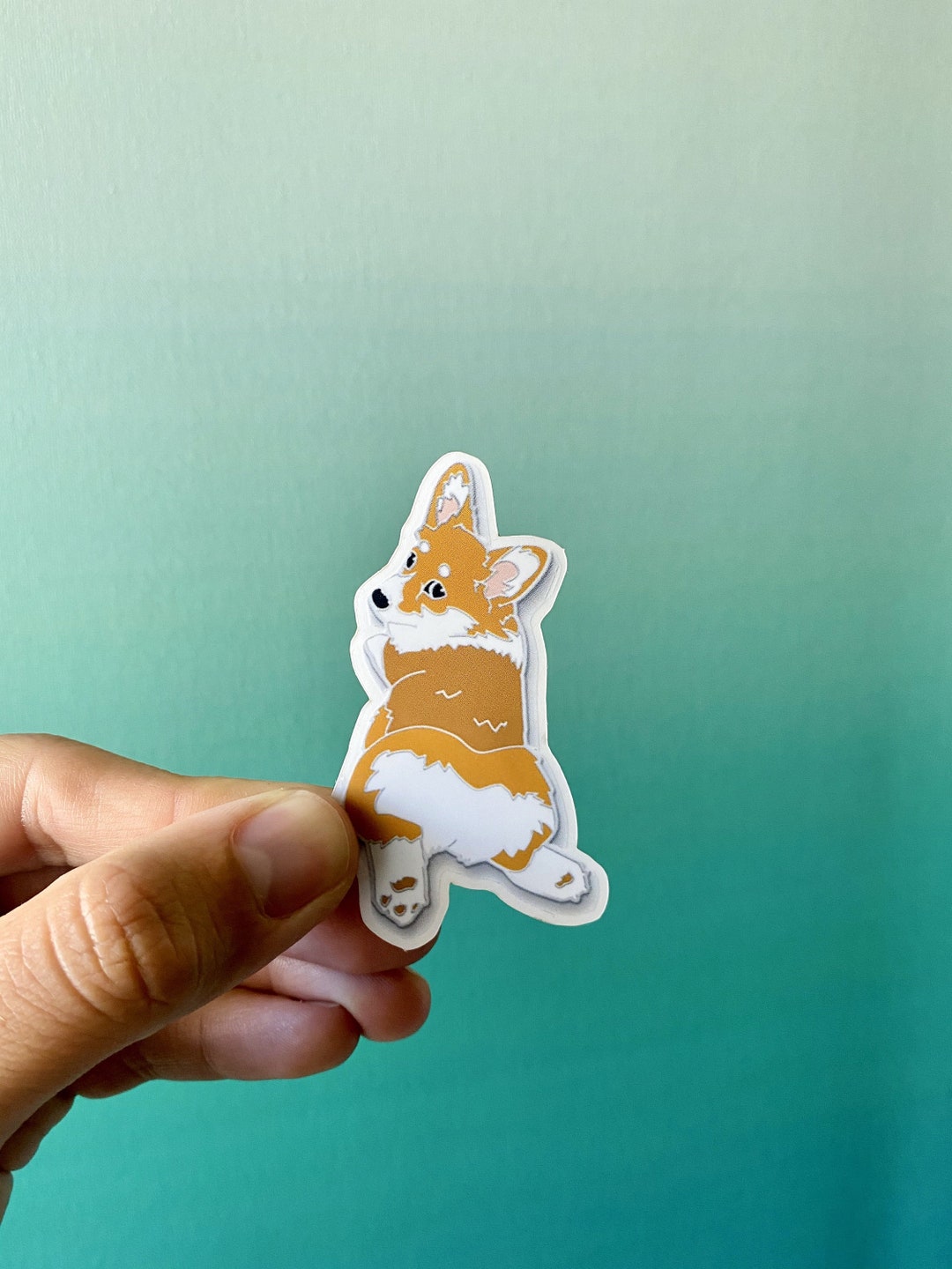 Corgi Sploot Sticker, Dog Sticker, Funny Dog Gift - Etsy