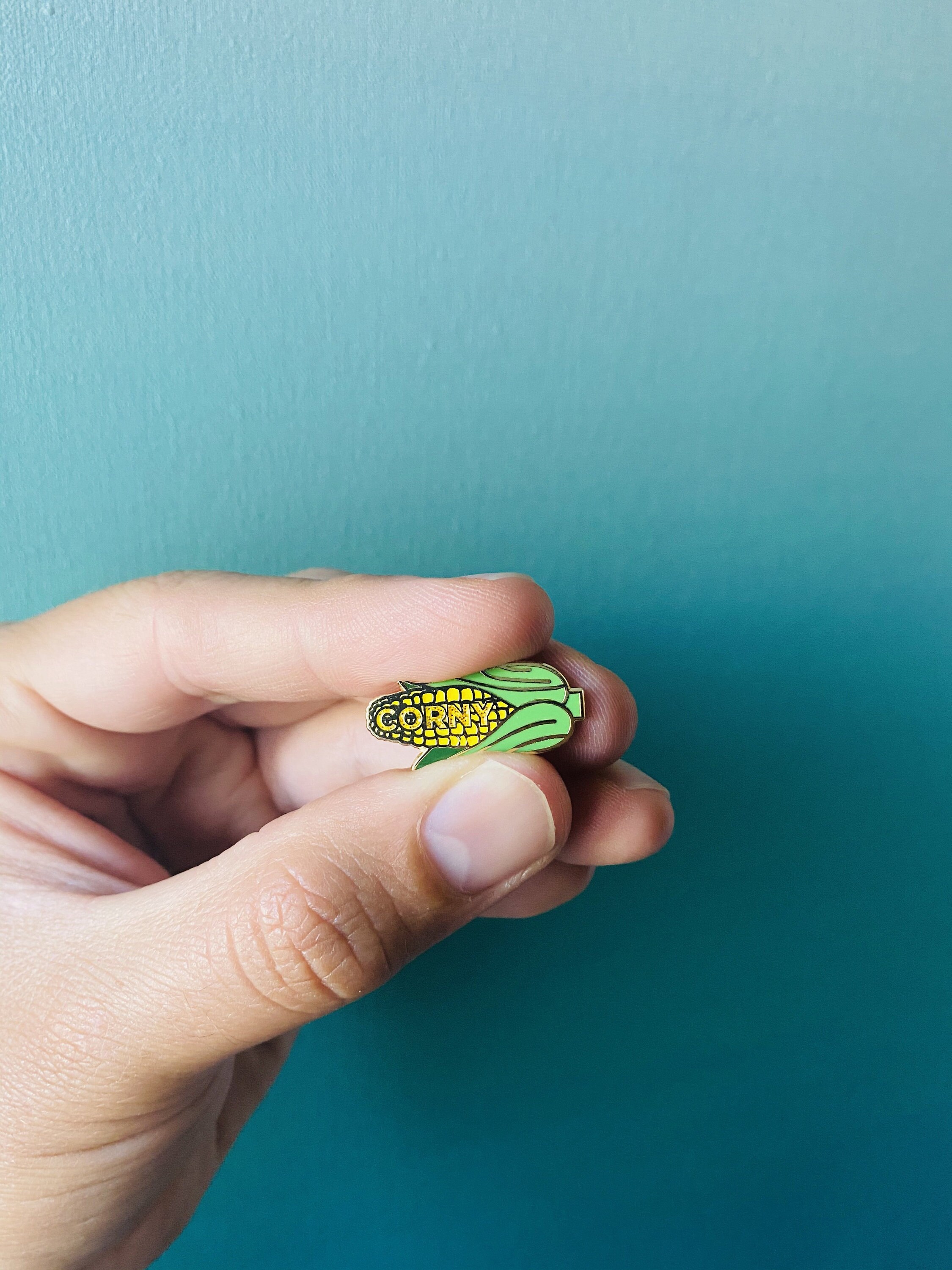 Corn Enamel Pin Corn Pin Enamel Pin Glitter Food Funny | Etsy