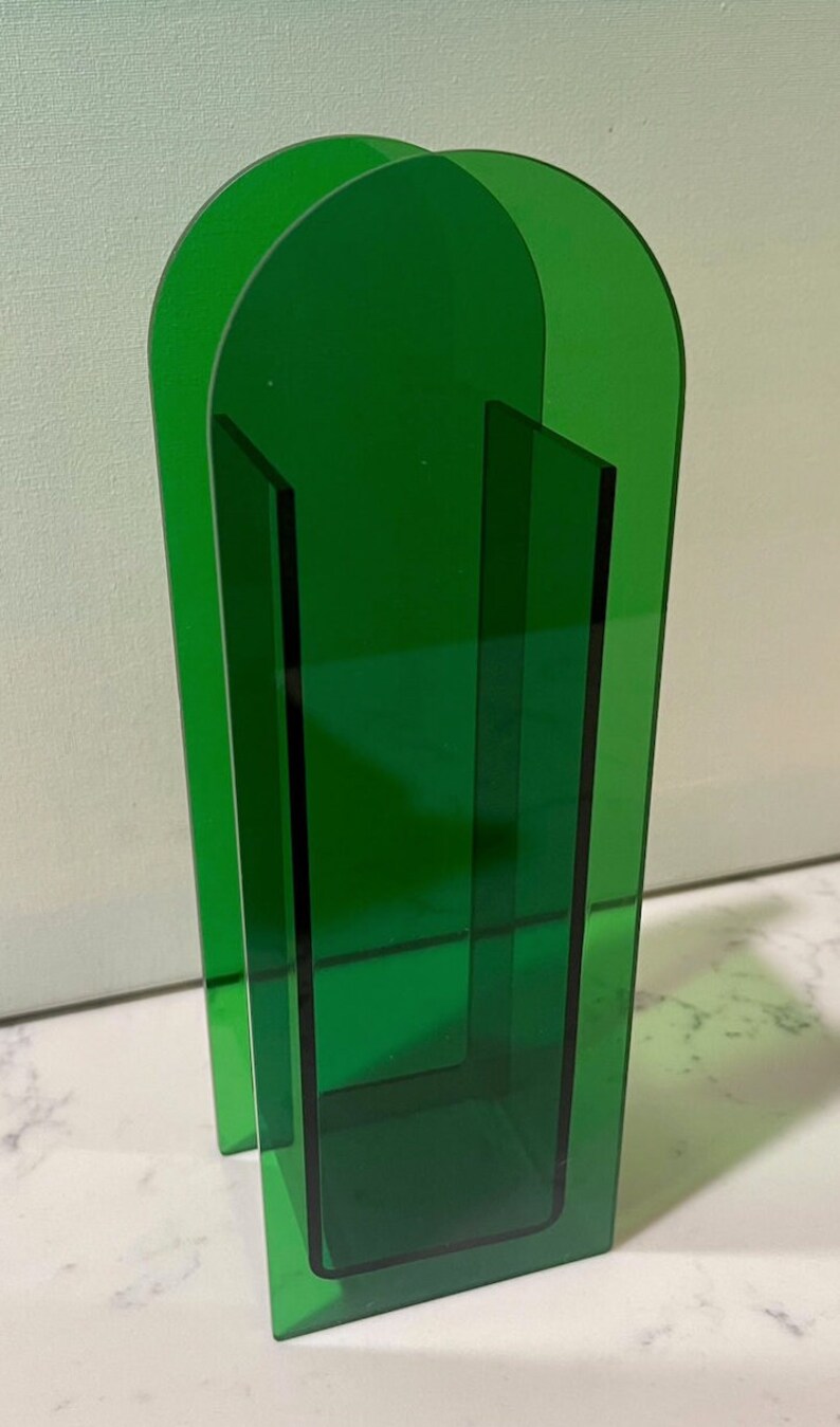Acrylic Flower Vase, Neon Flower Vase, Arch Home Decor, Abstract ...