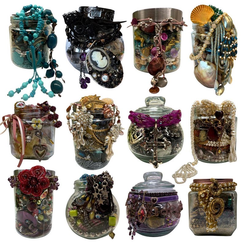 Jewelry Jars - Etsy