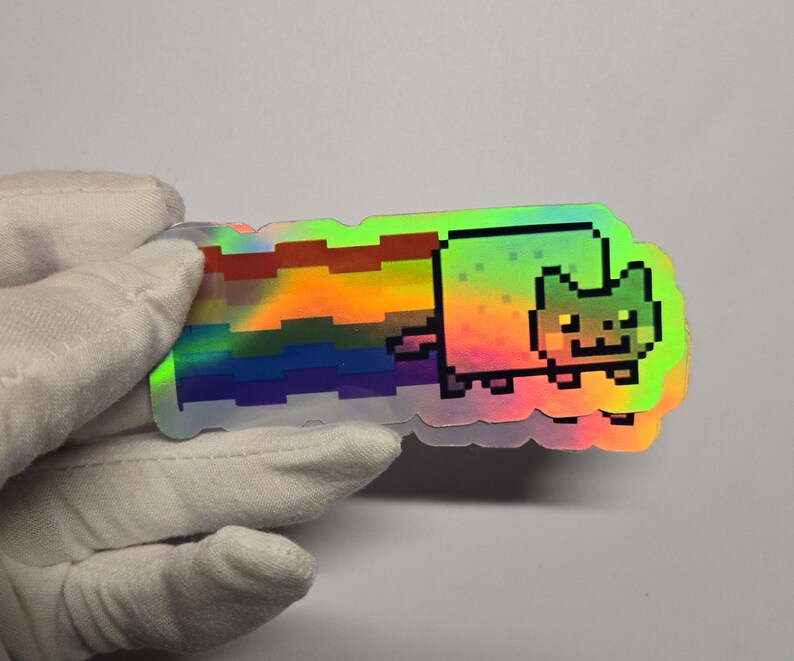 Nyan Cat - Sticker - Holographic - Etsy