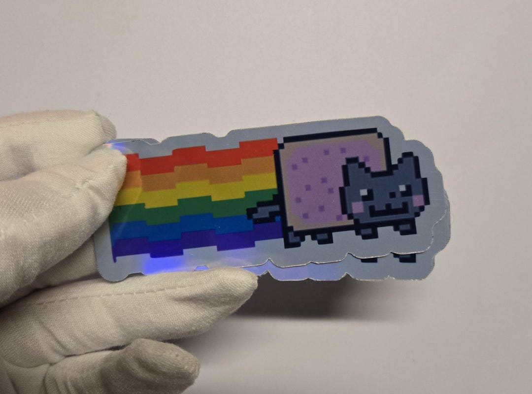 Nyan Cat - Sticker - Holographic - Etsy