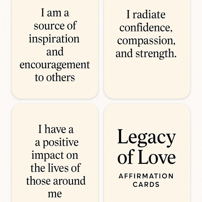 Self-love Affirmation Cards-printable Deck for Women 30 Digital Cards+ ...
