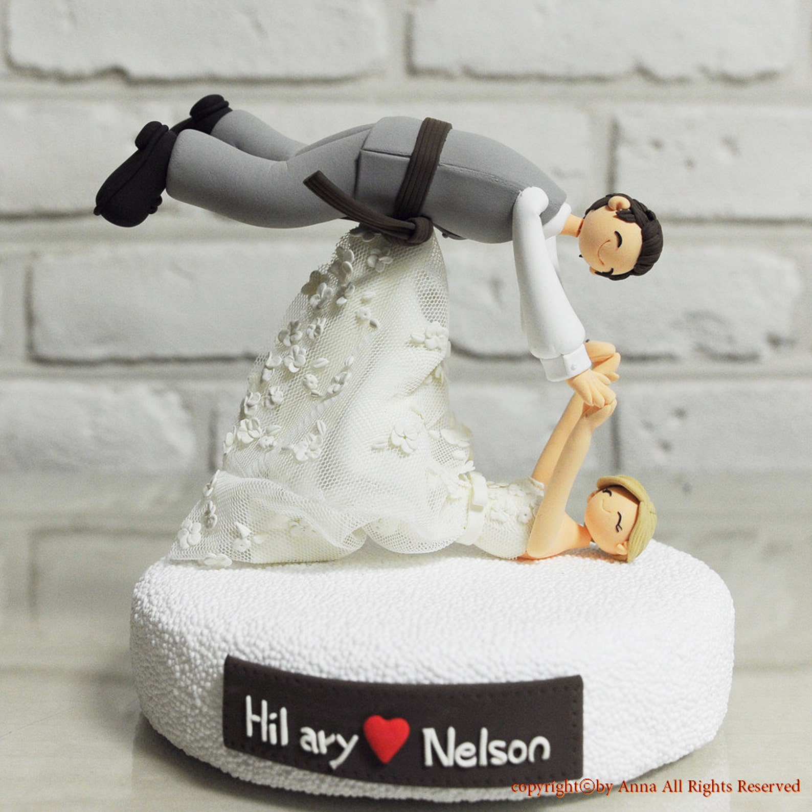 Jiu Jitsu Judo Custom Wedding Cake Topper - Etsy