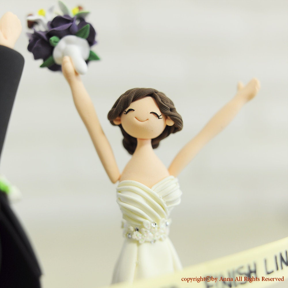 Marathoner Couple Custom Weddng Cake Topper Keepsake Gift - Etsy