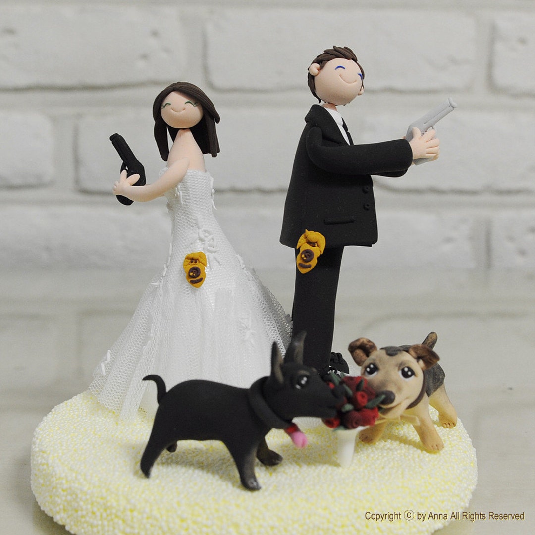 Police, Agent, Law Inforcement Custom Wedding Cake Topper Gift ...