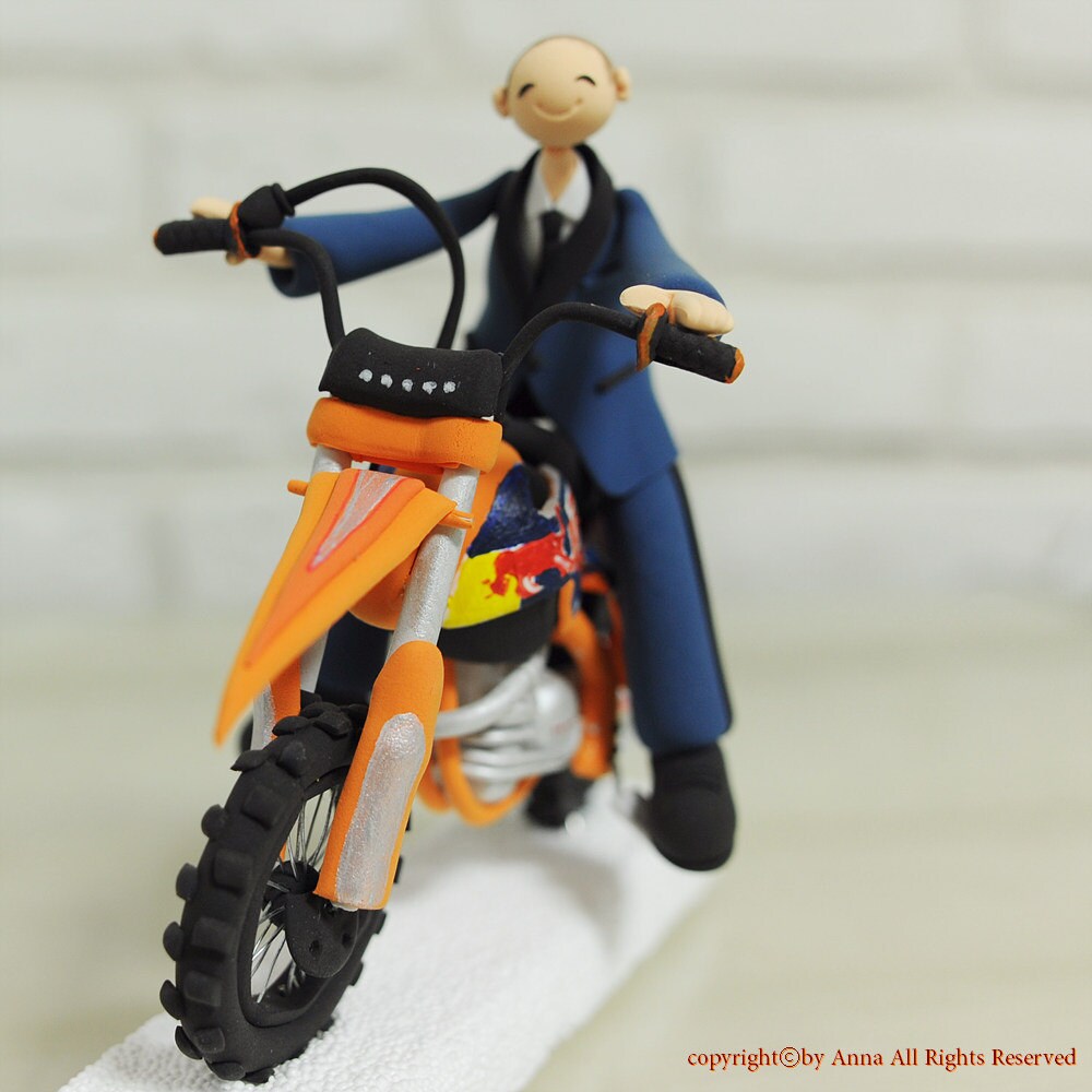 Motor Bike Race Theme Wedding Cake Topper - Etsy