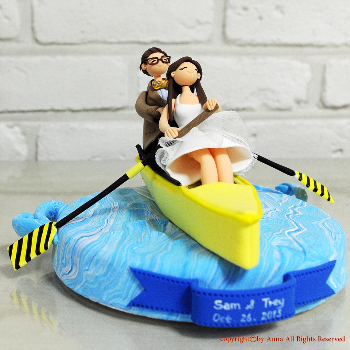Sport of Rowing Boat Custom Wedding Cake Topper Decoration | Etsy