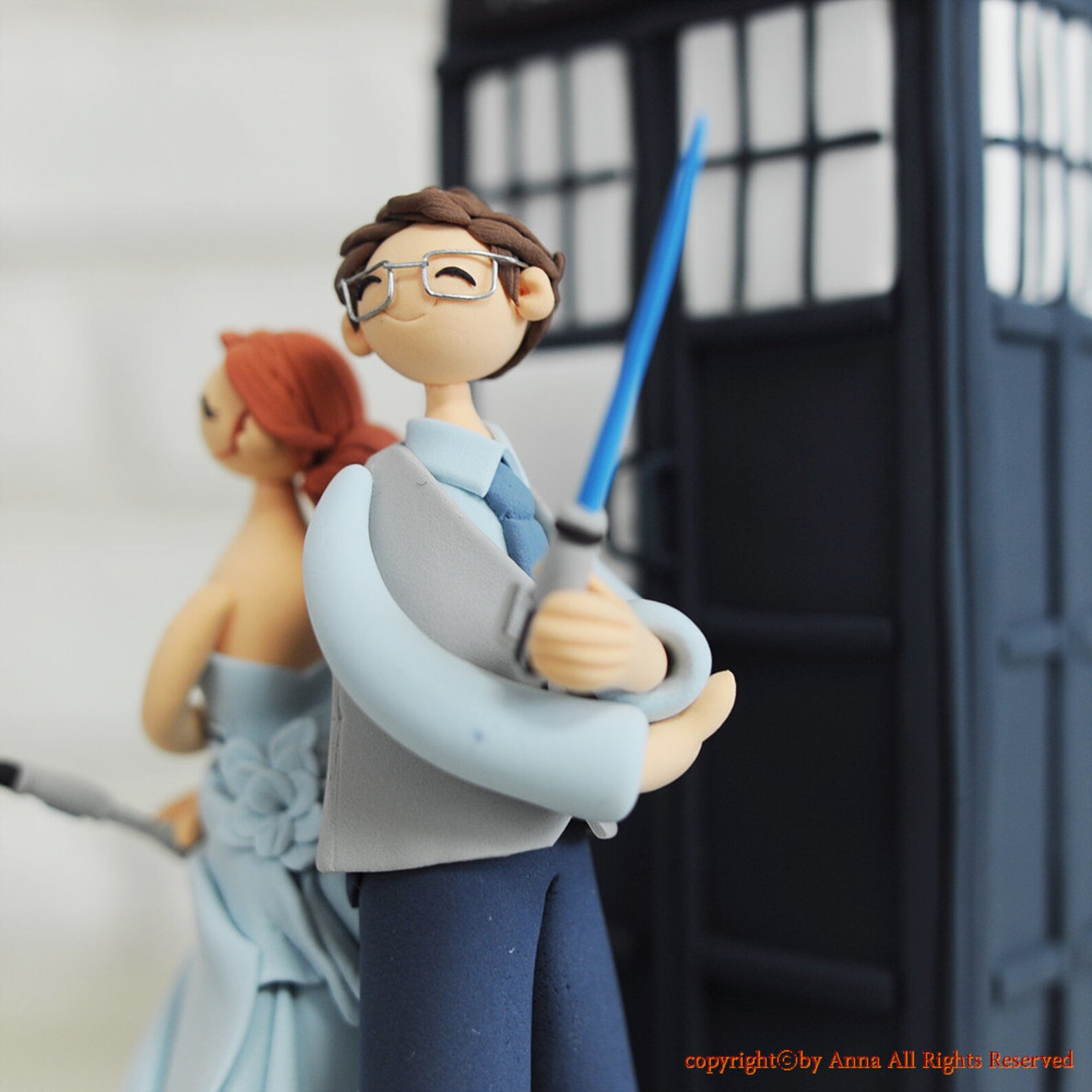 Custom Cake Topper -doctor Who, Star Wars Combined Theme- - Etsy Australia
