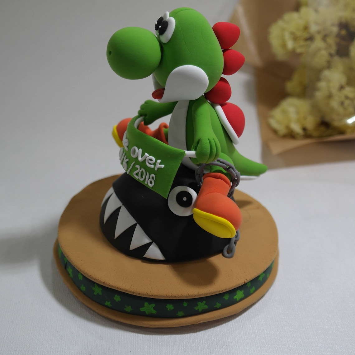 Super Mario Yoshi Groom Wedding Cake Topper - Etsy