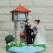 Lighthouse, Beach Custom Wedding Cake Topper Decoration Gift Keepsake ...