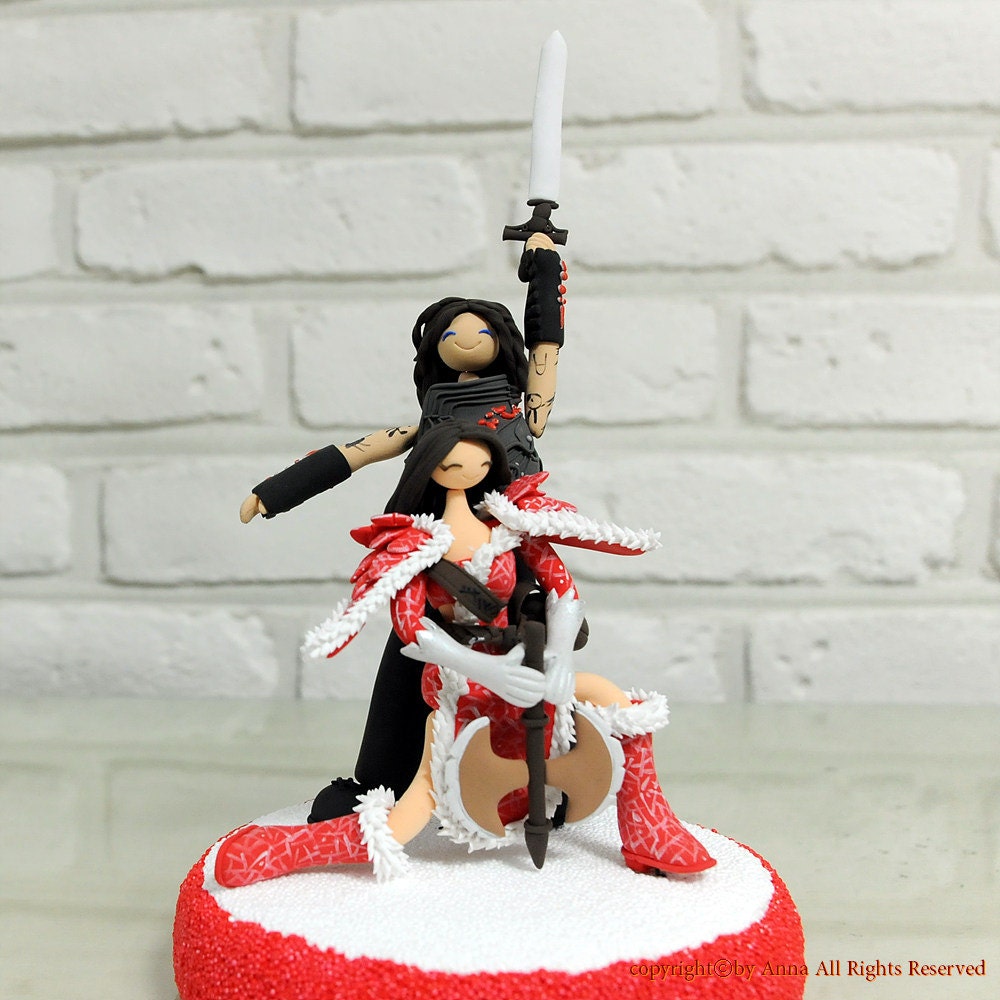 Barbarian Theme Custom Wedding Cake Topper Decoration Keepsake - Etsy