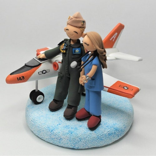 Fighter Pilot Wedding Cake Topper | Etsy