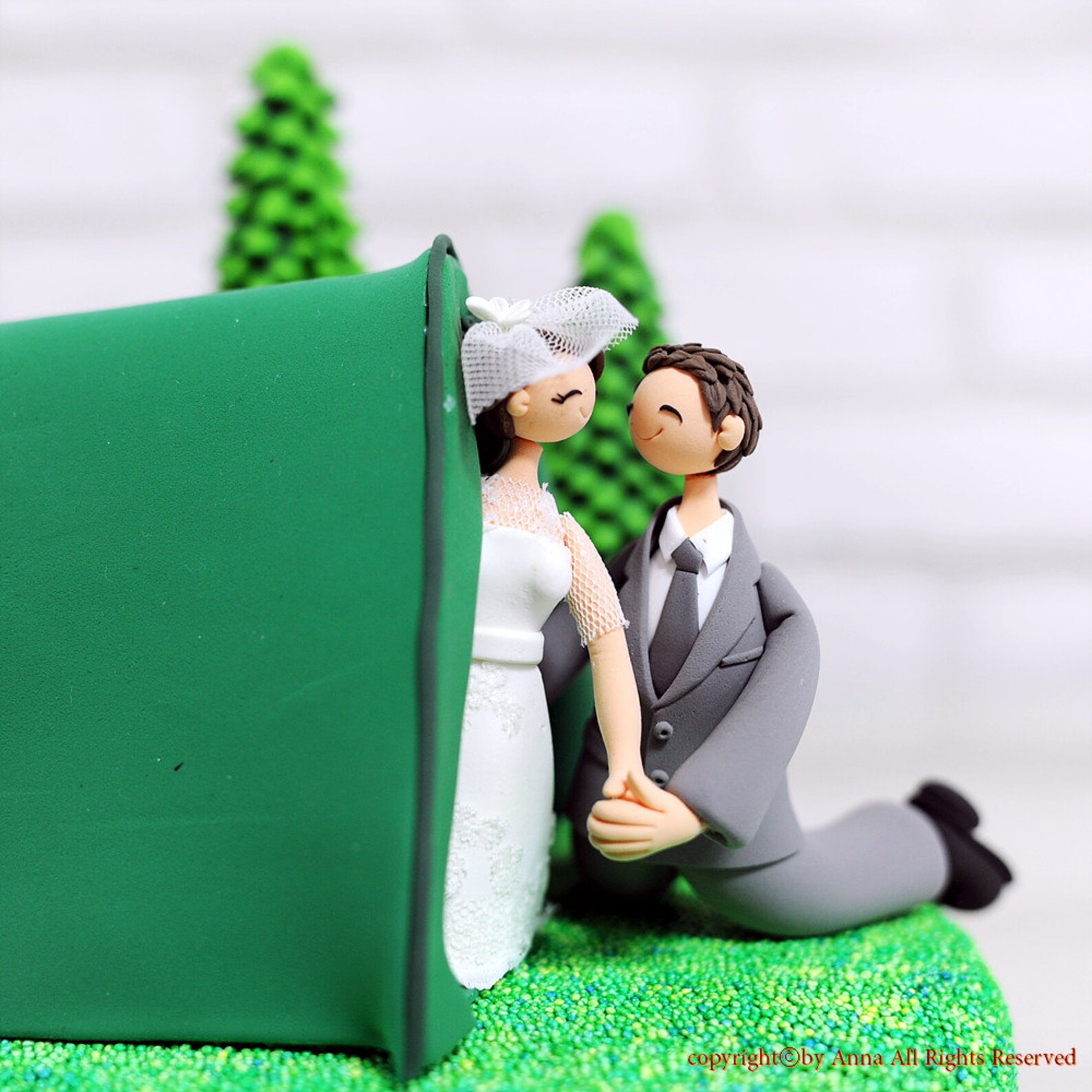 Custom Wedding Cake Topper Outdoor Camping Theme Gift - Etsy